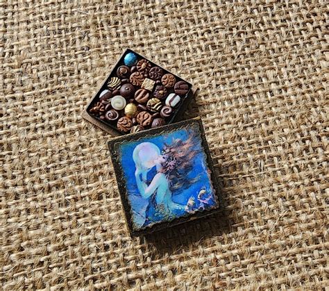 Miniature Box Of Chocolates 12th Scale Polymer Clay Mermaid Etsy