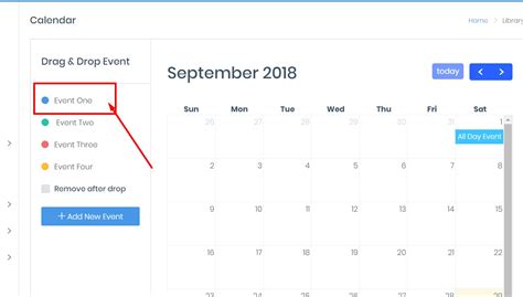 Javascript Drop Of Events Not Working On Fullcalendar When I Add A