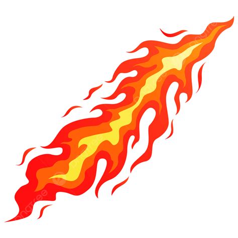 Red Dragon Fire Breath Vector Design With Orange Yellow Combination Color Fire Breath Fire