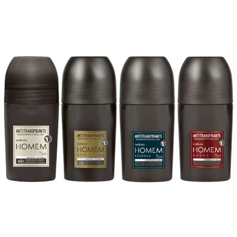 Desodorante Antitranspirante Roll On Natura Homem 75ml Dom Essence