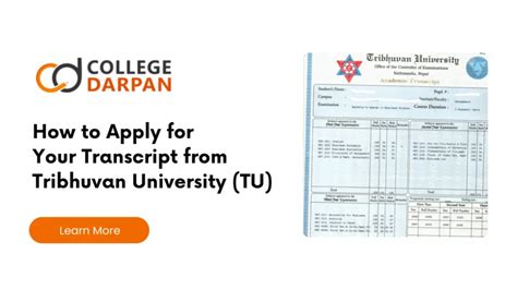 Tu Transcript Apply Tu Transcriptcertificate Tribhuvan University