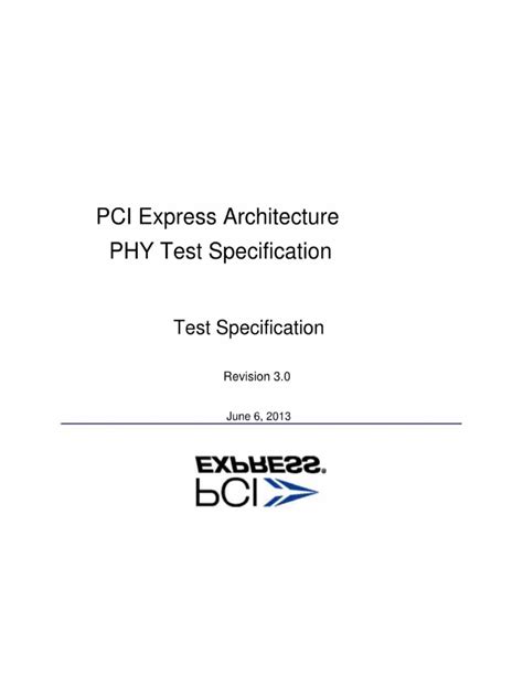 pci express test spec electrical layer 3 0 rev 06062013 ts1 pdf