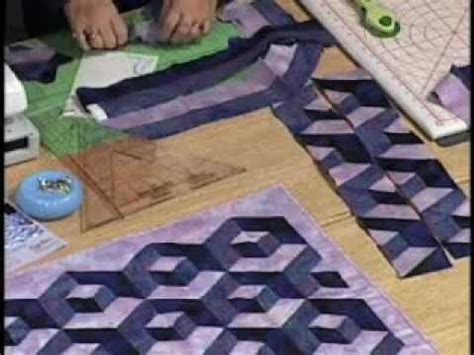 YouTube Quilt Block Patterns Tumbling Blocks Quilt Patchwork Tutorial