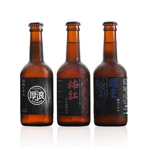 Postwave厚浪ipa中浓度全麦精酿鲜啤酒6瓶套装传统建盏意大利工艺虎窝淘
