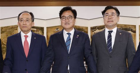 여·야 원내대표 본회의 전에 원 구성 재협상 추경호 진전 없다