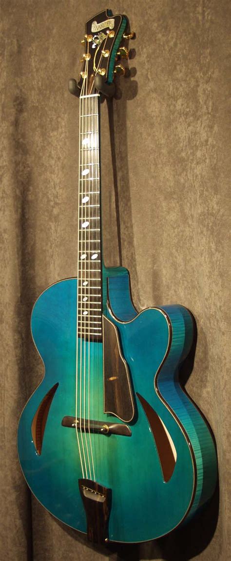 Manzer Blue Guitar Acoustic Music