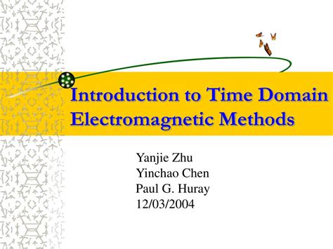 Ppt Introduction To Time Domain Electromagnetic Methods Powerpoint Presentation Id 321475
