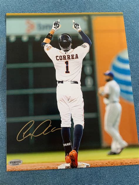 Carlos Correa Signed Autographed 8x10 Photo Coa Houston Astros Twins Etsy