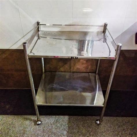 Silver Stainless Steel Surgical Instrument Trolley At Rs 2900 In
