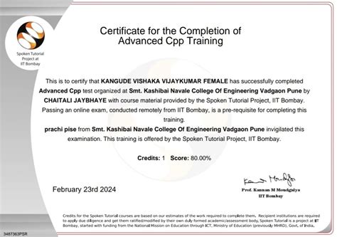 Iitbombay Cpp Advancedcpp Language Vishaka Kangude