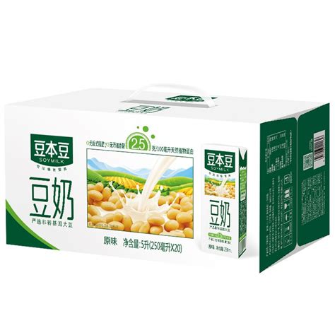 豆本豆 原味豆奶 250ml 20盒 箱 2 5g植物蛋白饮料 儿童营养早餐奶 新老包装随机发货 融创集采商城