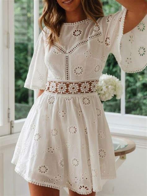 Boho Kleid weiß Boho Kleidung
