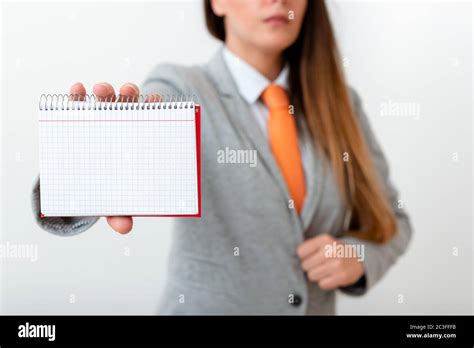 Model Displaying Different Empty Color Notepad Mock Up For Writing Idea