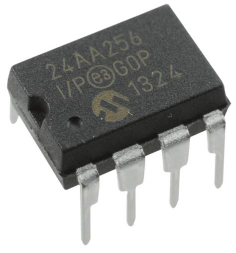 24lc256 i p eeprom 256kbit 8bit serial i2c 2 wire 400 khz dip 8