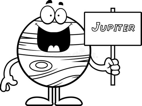 Sad Cartoon Jupiter Stock Vector Illustration Of Solar 47066035