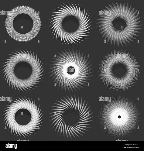 Geometric Circle Element S Abstract Circular Shape Stock Vector Image Art Alamy