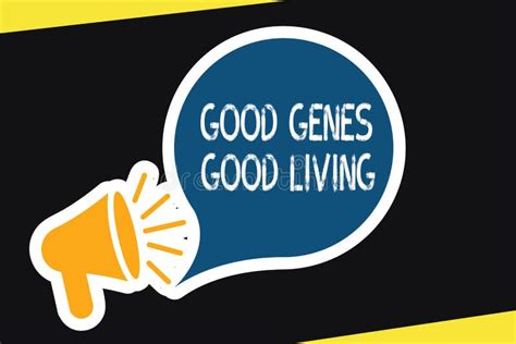 Handwriting Text Good Genes Good Living Concept Meaning Inherited