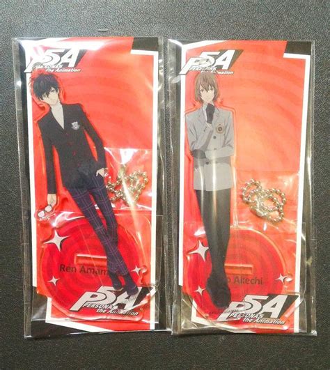 Persona 5 The Animation Exclusive Acrylic Stand Amamiya Ren Akechi Goro
