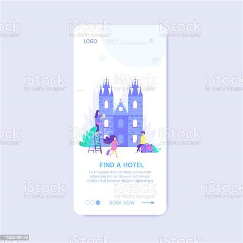 노트북 가방 및 수하물을 가진 젊은이 웹 사이트 템플릿 온라인 예약 예약 방문 페이지 배너 항공권 서비스에 대한 여행 및 관광