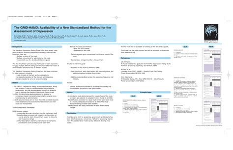Pdf The Grid Hamd Availability Of A New Standardized Method For The