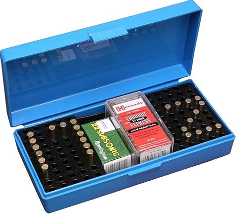 Mtm 200 Round Small Bore Ammo Box 22 Long Rifle Blue