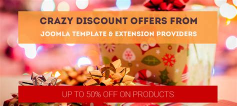 Crazy Discount Offers From Joomla Template And Extension Providers