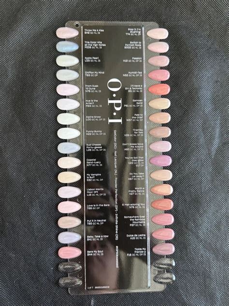 Opi Color Chart Gel Color Infinite Shine Nail Lacquer Powder