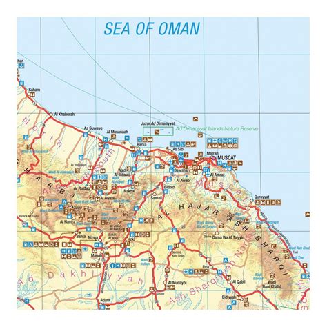 Road Map Of Oman