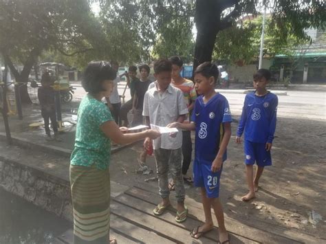 ချမ်းအေးသာစံမြို့နယ်တွင် ၇၇ နှစ်မြောက်တပ်မတော်နေ့အထိမ်းအမှတ်သတင်းစကား လက်ကမ်းစာစောင်များဖြန့်ဝေ