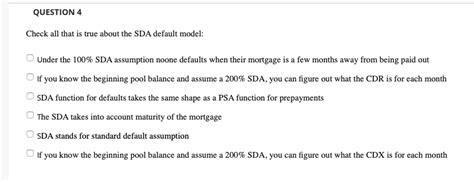 QUESTION 4 Check All That Is True About The SDA Chegg