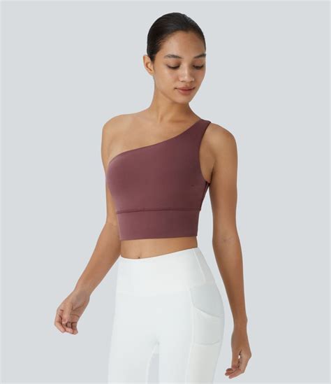 Womens Softlyzero™ Low Support One Shoulder Backless Yoga Sports Bra