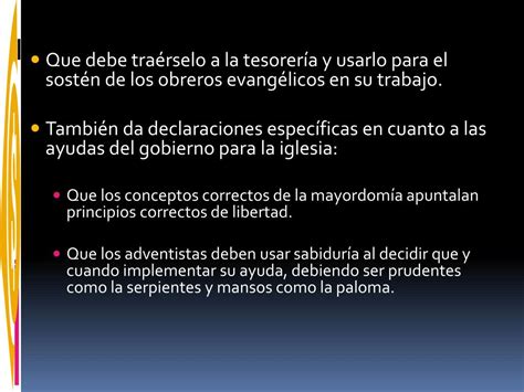 PPT MAYORDOMIA En Los Inicios Del Movimiento Adventista PowerPoint
