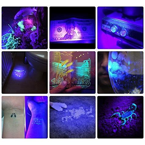 Alonefire SV Nm UV Flashlight LED Ultraviolet Blacklight Flashlight Black Light For