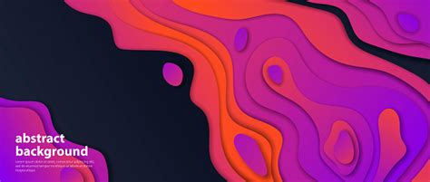 컬러 종이 잘라 종이 효과의 여러 층으로 만들어진 추상적 인 수평 배경의 벡터 이미지 종이에 대한 스톡 벡터 아트 및 기타 이미지 종이 공예 기하 Istock