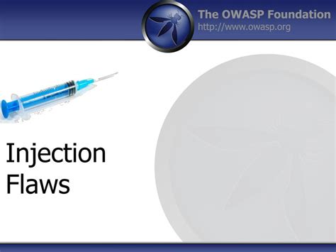 Ppt Injection Flaws Powerpoint Presentation Free Download Id2802320