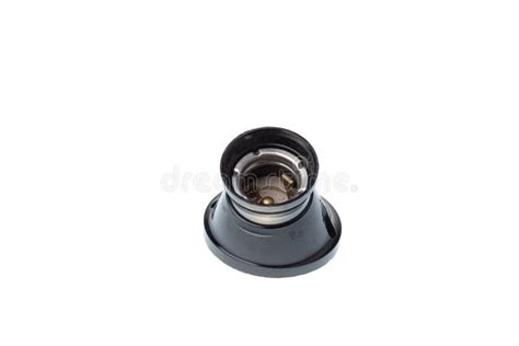 Black E27 Lamp Fixture Socket With Large Base Isolated On White