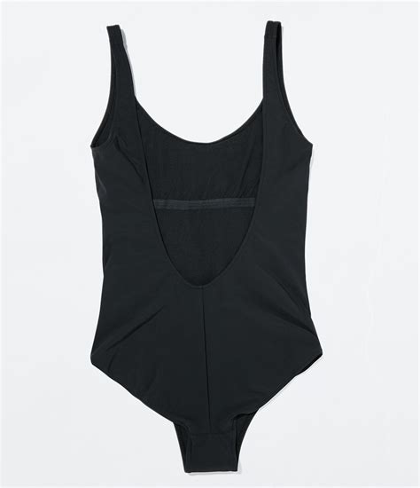 Zara Number Print Swimsuit In Black Lyst