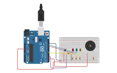 Circuit Design Luces Navideñas Tinkercad