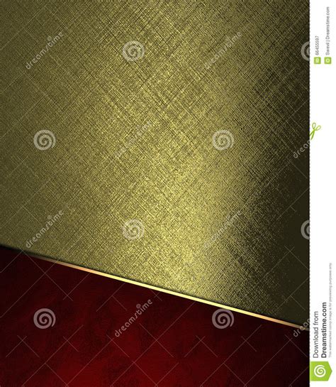 与红色底部的抽象金背景 设计的要素 设计的模板 复制广告小册子或公告invi的空间 库存例证 插画 包括有 优等 装饰 66455597