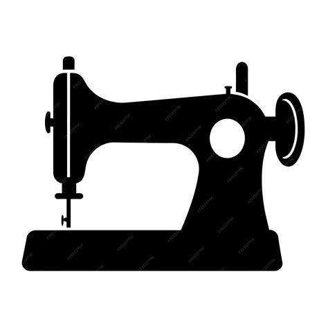 Premium Vector Sewing Machine Silhouette Vector Silhouette Black