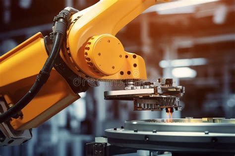 Smart Industry Robot Arms For Digital Factory Production Technology