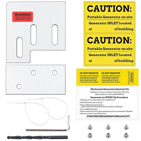 Generator Interlock Kit For Square D Qo And Homeline 150 Or 200 Amp Main