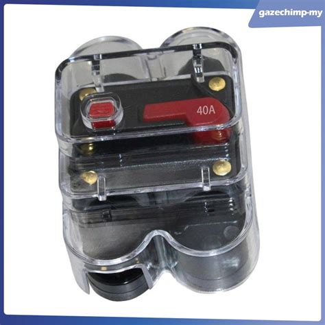 Inline Circuit Breaker With Manual Reset Fuse Holder For Car Audio