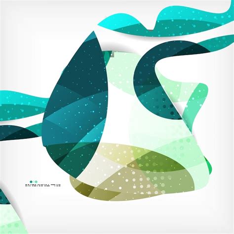 Premium Vector Colorful Abstract Flowing Shapes