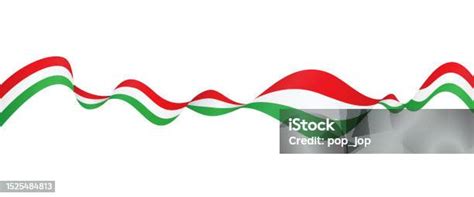 헝가리의 국기 벡터 흔들리는 리본 배너입니다 흰색 배경에 격리 3차원 형태에 대한 스톡 벡터 아트 및 기타 이미지 3차원 형태 국가 관광명소 기 Istock