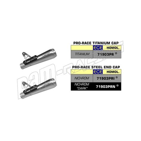 Silencieux Pro Race nichrom embout inox homologué ARROW S1000RR 2019 2024 S1000R M1000R