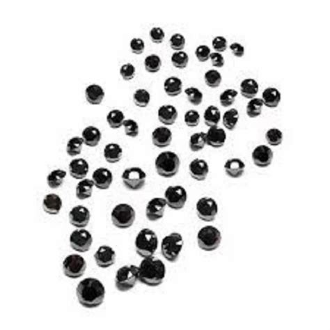 2 Ct 0 4gm Calibrated Black Diamonds Size 1 To 3 Mm Packaging Type
