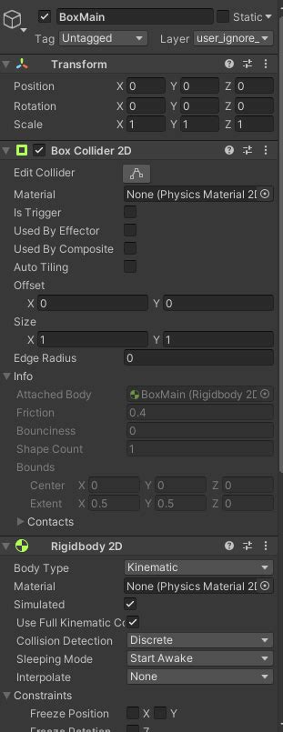 Unity How To Trigger Onmousex Events On Kinematic Rigidbody2d Object