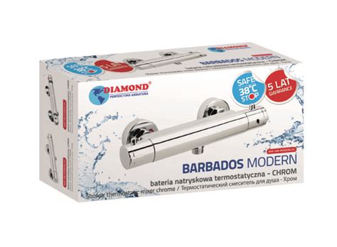 BATERIA TERMOSTATYCZNA NATRYSKOWA BARBADOS MODERN Diamond