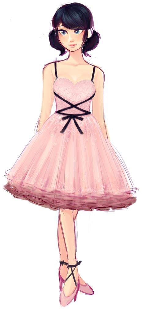 Gorovaia A Formal Dress Marinette Sketch From A Paolo Sebastian